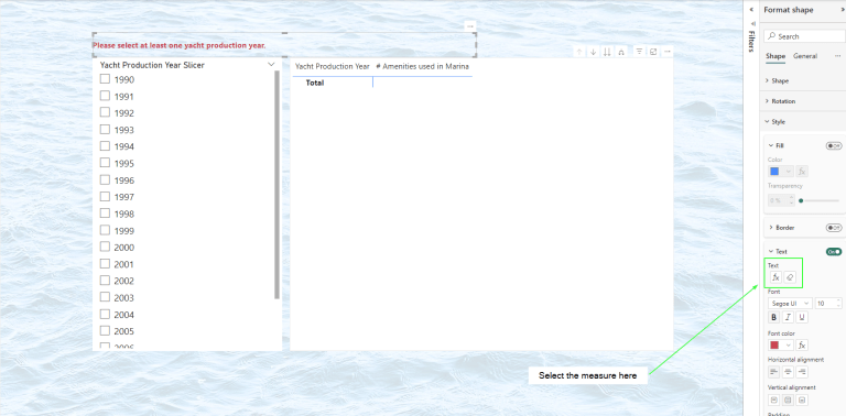 Displaying custom error messages in Power BI – Ocean BI